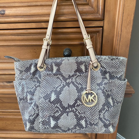 Michael Kors | Bags | Michael Kors Snake Skin Shoulder Bag | Poshmark